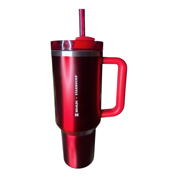 Stanley | Dining | Stanley X Starbucks 223 Holiday Cherry Red 40 Oz ...